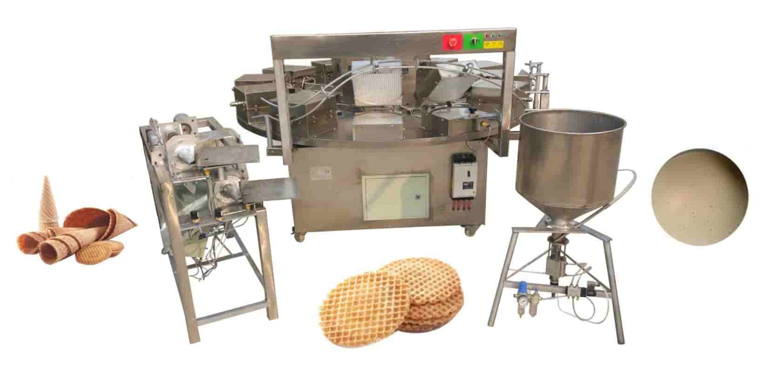 Fully Automatic Ice Cream Cone Making Machine