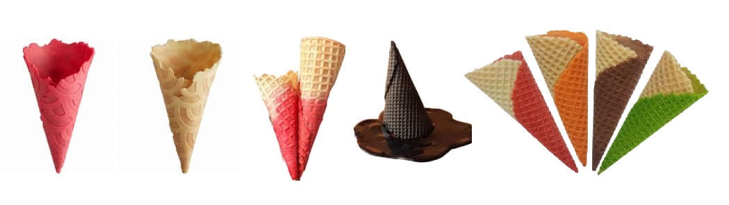 Cone Maker How to Make Colored Waffle Cones? Two Color Cone - DT Gıda ...